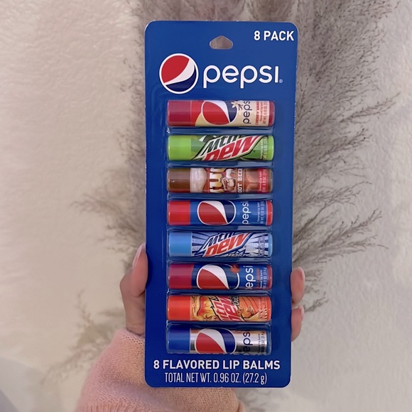Pepsi | Makeup | Pepsi 8 Flavored Lip Balm Set | Poshmark